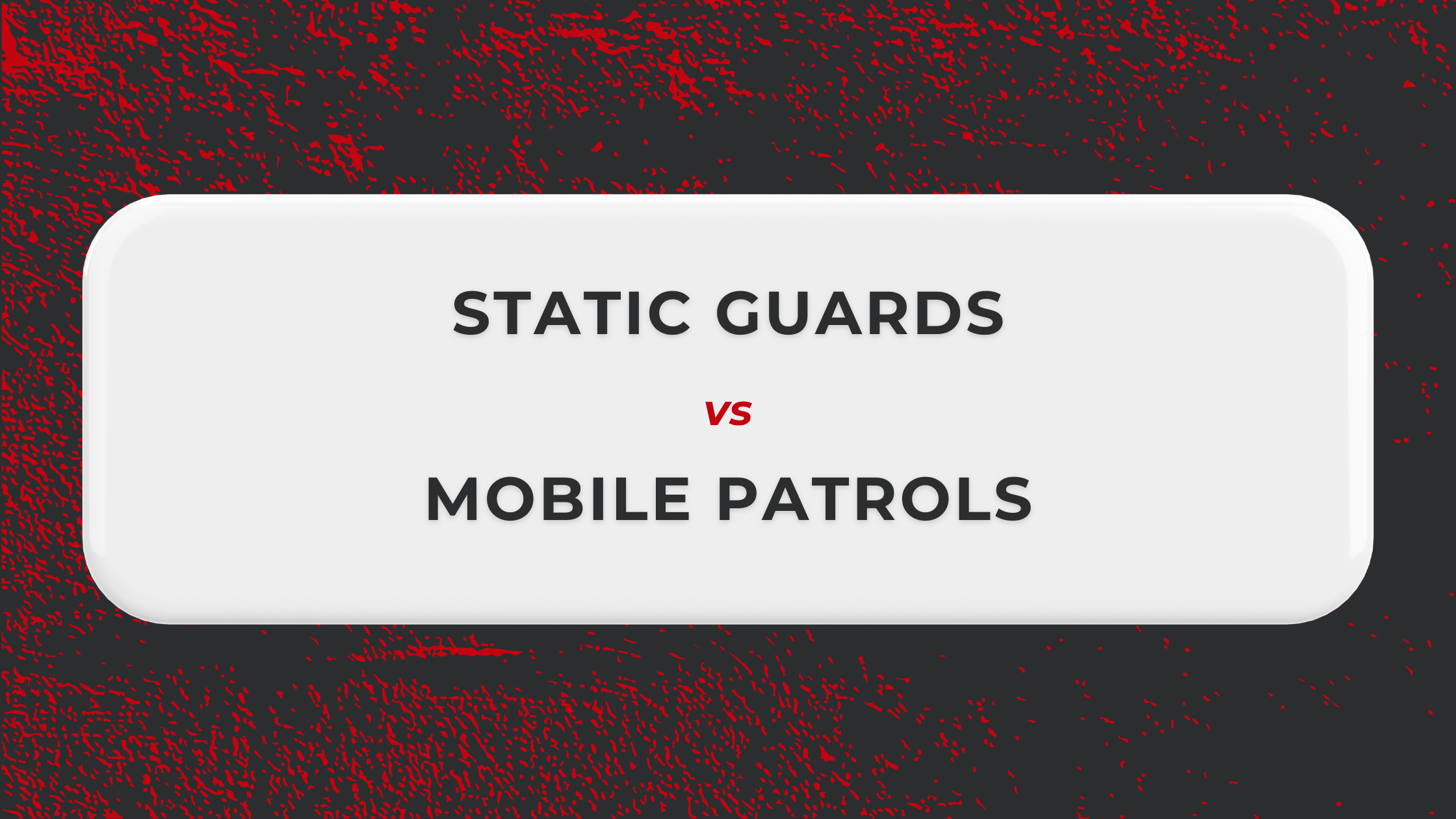 Static Guards and Mobile Patrols: Comparison - Mono Security Services ...